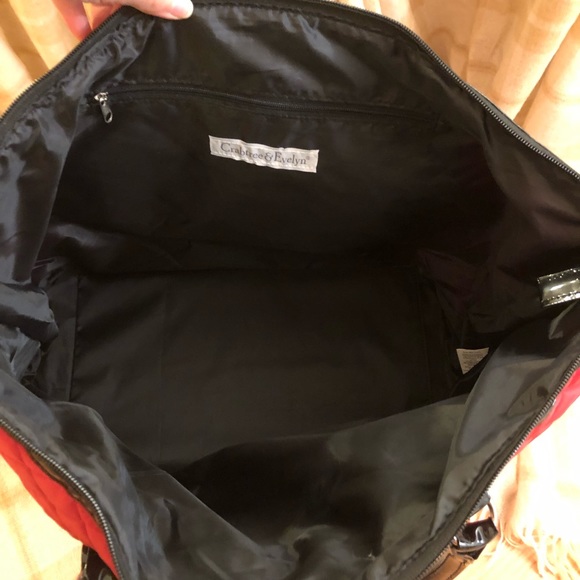 Bags | Extra Large Red Quilted Tote | Poshmark